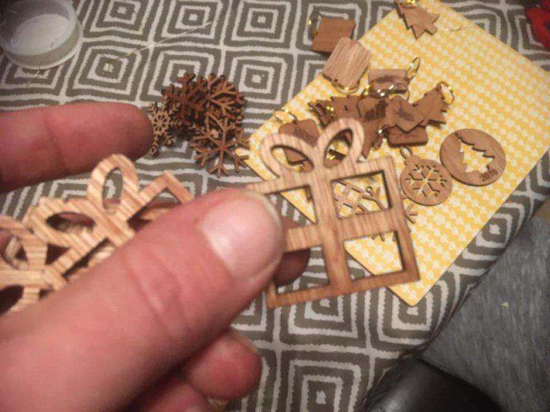 Laser Cut Christmas Ornaments DXF Zip File - Etsy