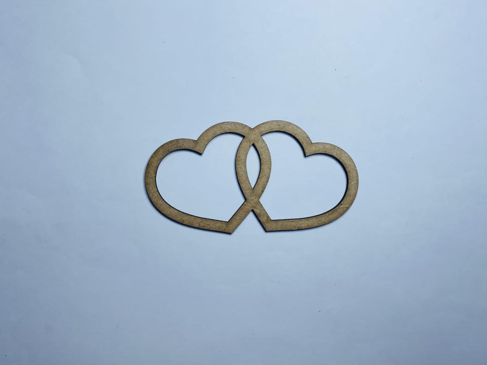 Laser Cut Wooden Two Hearts Cutout Wood Two Hearts Shape CDR, DXF, SVG ...