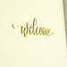 Laser Cut Welcome Script Word CDR, DXF, SVG, Ai, Pdf - Etsy