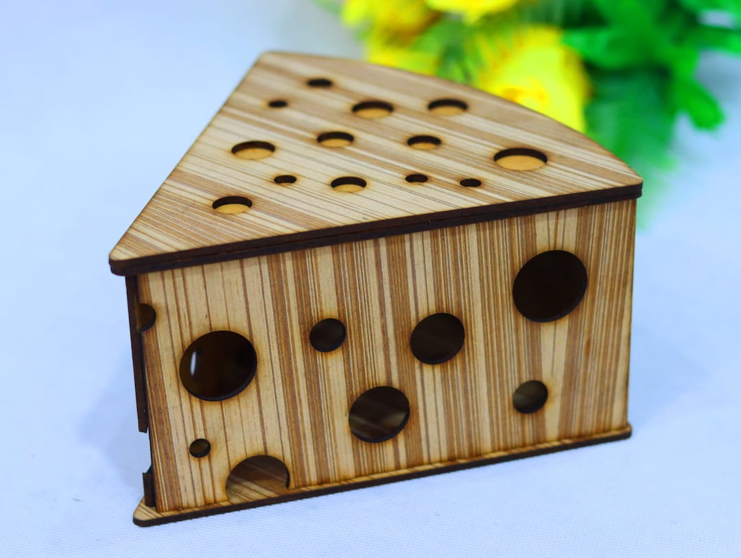 Laser Cut Cheese Shape Box 3mm CDR, DXF, SVG, Ai, Pdf - Etsy