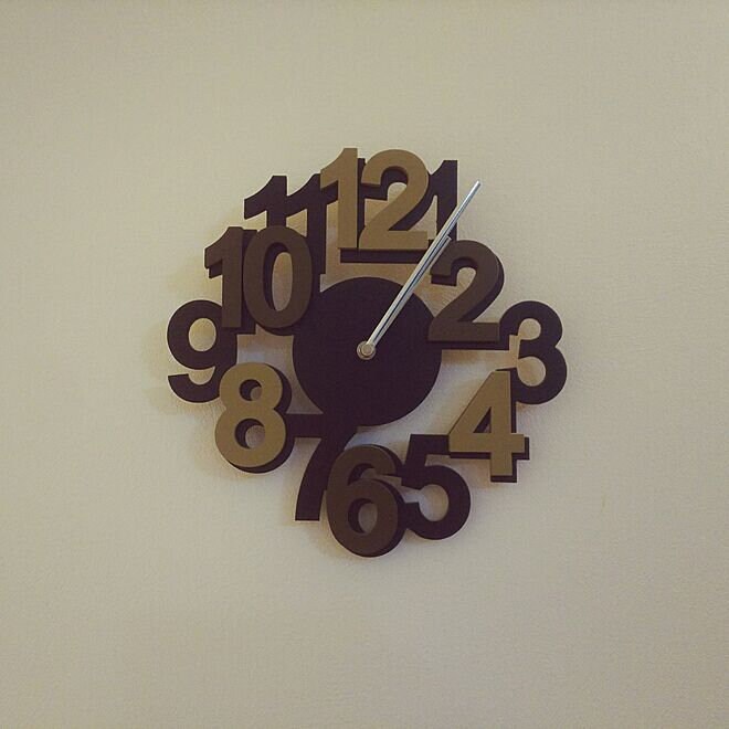 Laser Cut Contemporary Wall Clock With Bold Numbers CDR, SVG, DXF - Etsy