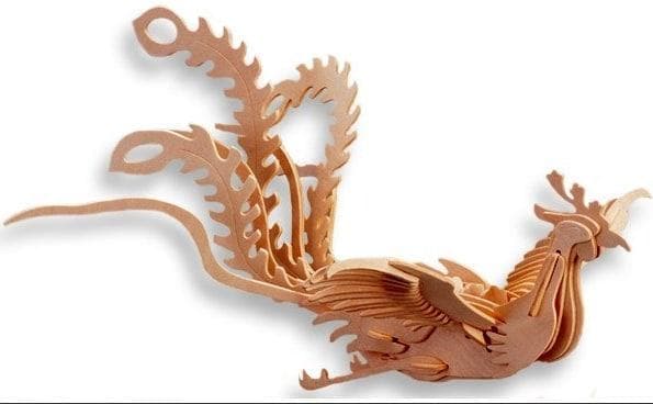Phoenix 3D Wooden Bird Puzzle Laser Cut 3mm File SVG, DXF, CDR - Etsy