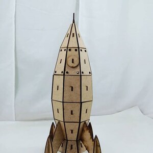 Laser Cut Wooden Rocket Spaceship Toy 3mm - Etsy