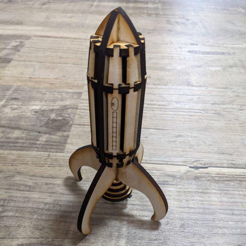 Laser Cut 1950s Rocket SVG File - Etsy