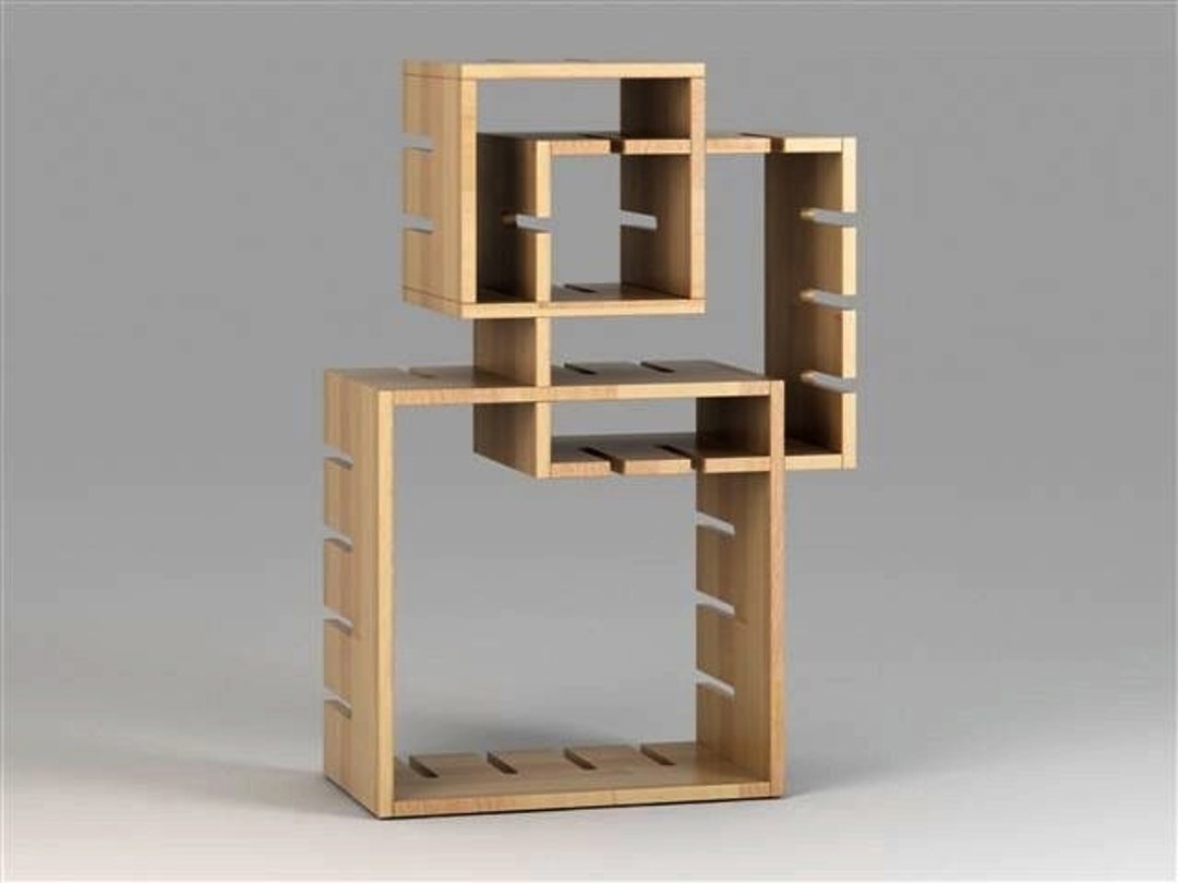 Laser Cut Modular Shelf CDR File - Etsy