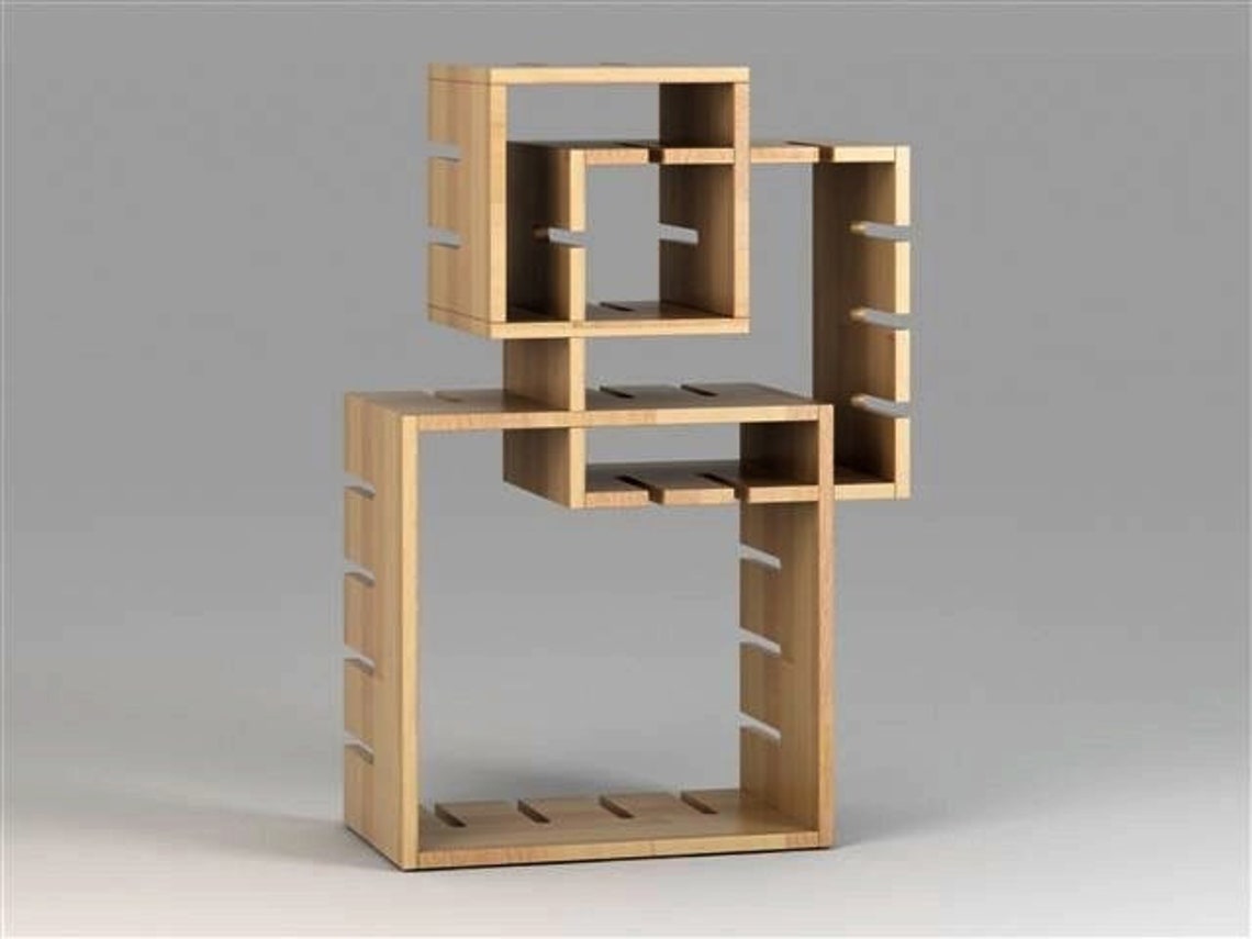 Laser Cut Modular Shelf CDR File - Etsy