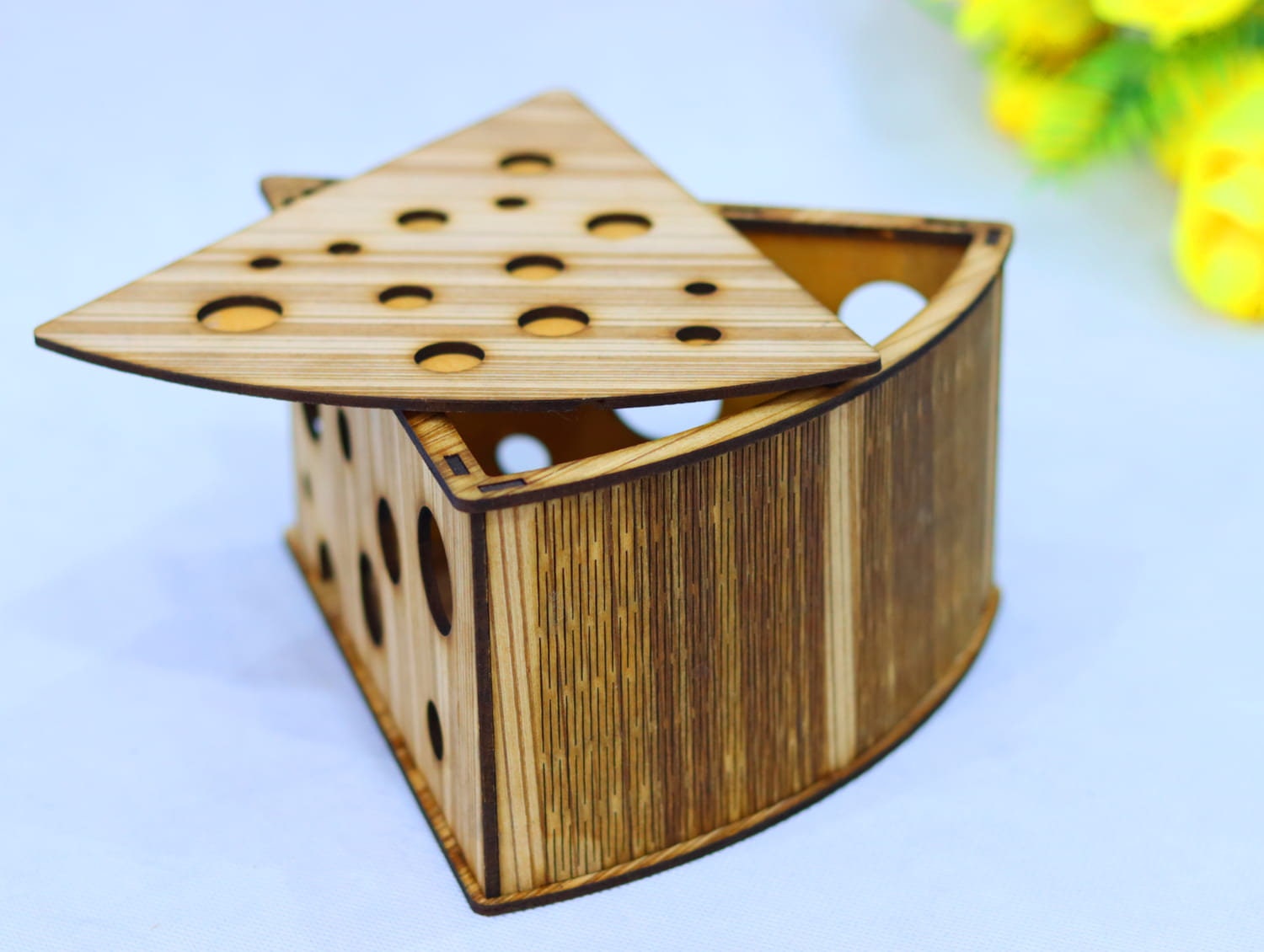 Laser Cut Cheese Shape Box 3mm CDR, DXF, SVG, Ai, Pdf - Etsy