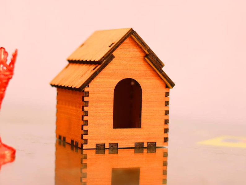 Laser Cut Tiny Wooden House 4mm CDR, DXF, Ai, Pdf - Etsy
