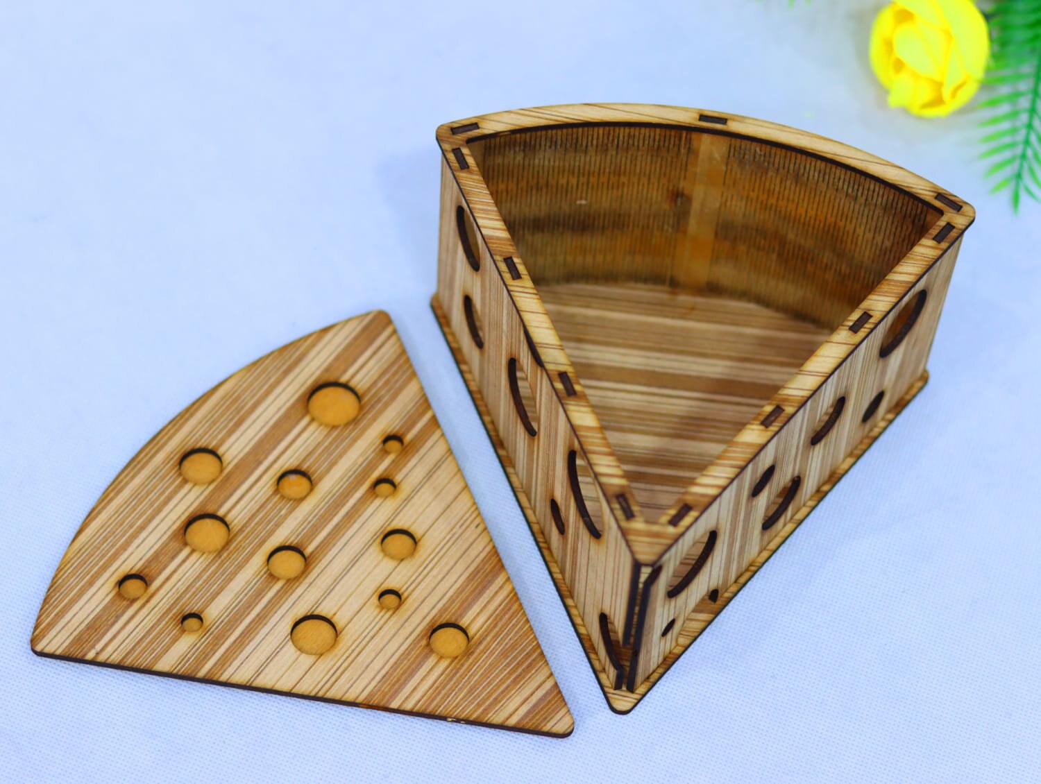 Laser Cut Cheese Shape Box 3mm CDR, DXF, SVG, Ai, Pdf - Etsy