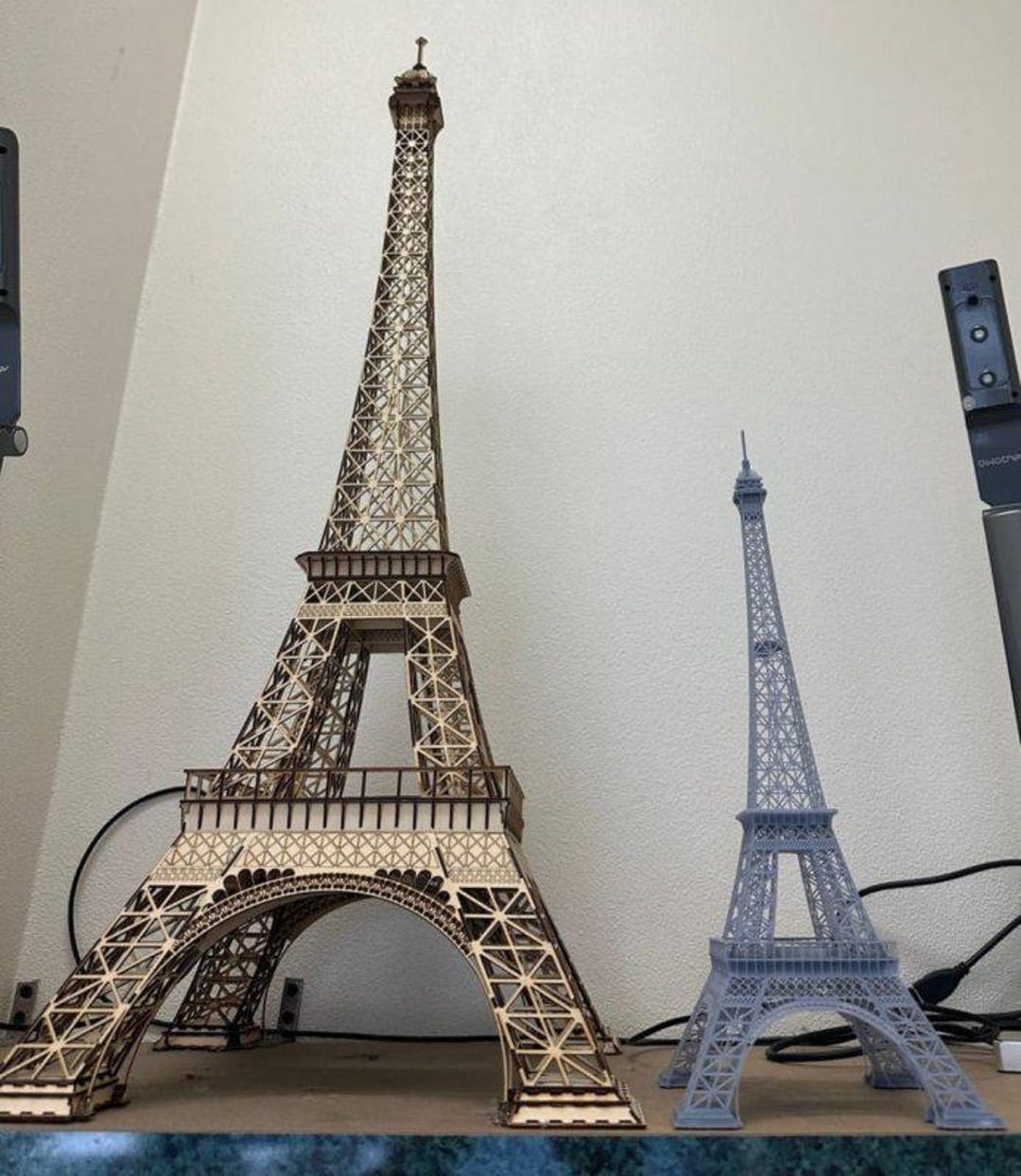 Laser Cut Eiffel Tower 3D Model 1.50mm SVG File - Etsy