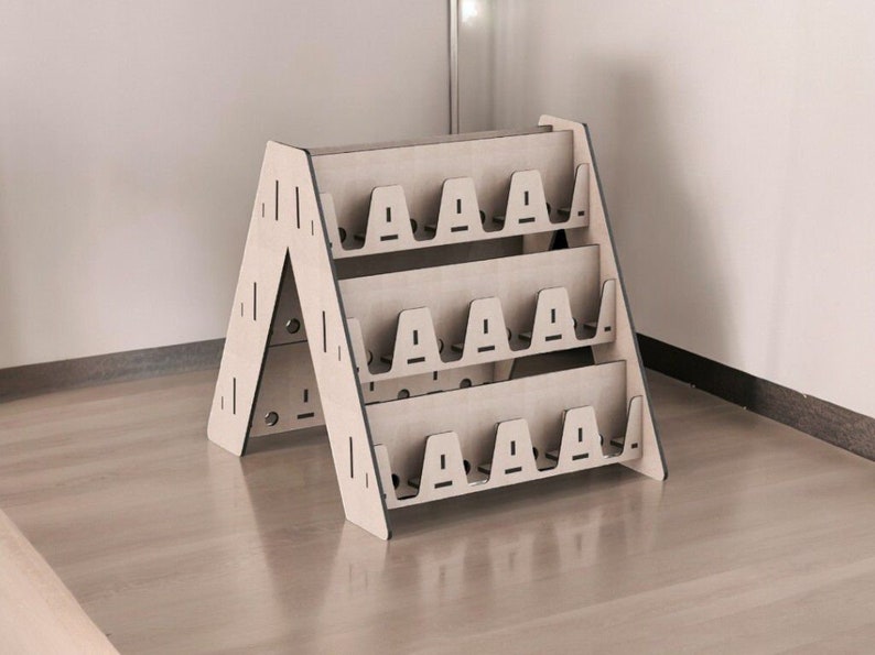 Laser Cut 3 Tier Cell Phone Display Rack Vector 3mm, 6mm CDR, DXF File ...