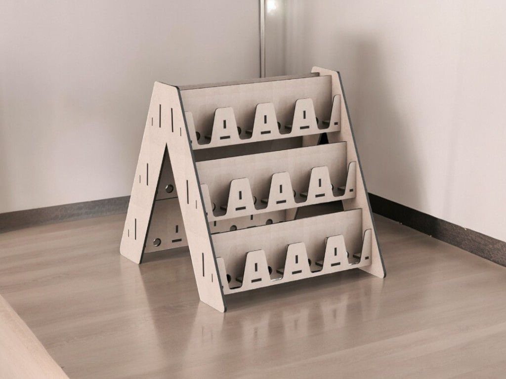 Laser Cut 3 Tier Cell Phone Display Rack Vector 3mm, 6mm CDR, DXF File ...