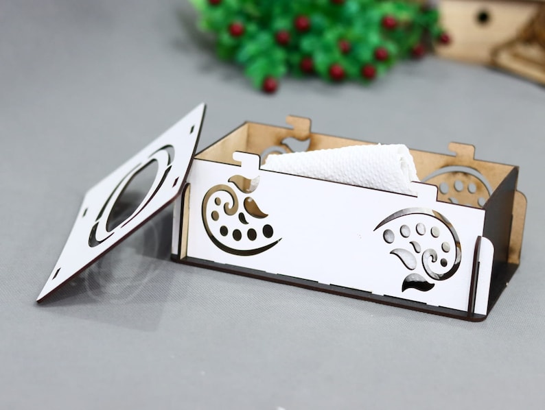 Laser Cut Tissue Box 3mm CDR, DXF, SVG, Ai, Pdf - Etsy Australia