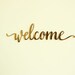 Laser Cut Welcome Script Word CDR, DXF, SVG, Ai, Pdf - Etsy
