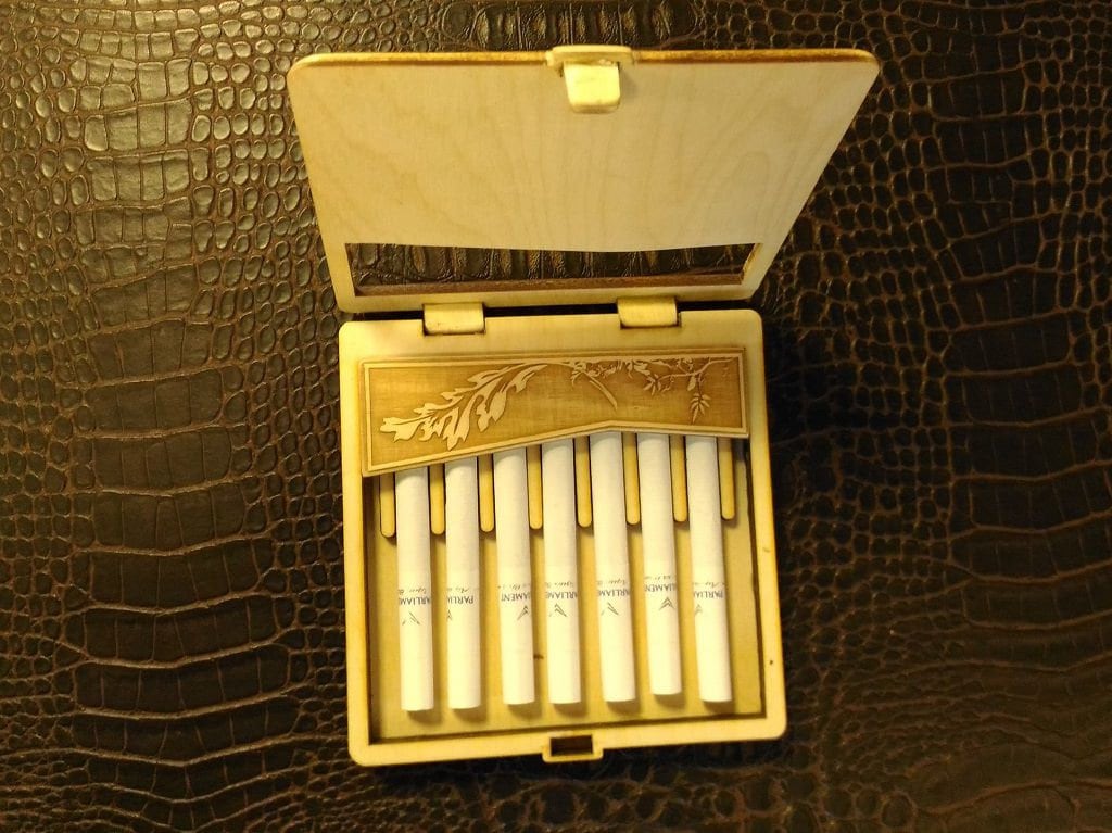 Laser Cut Wooden Cigarette Case Box Vector 4mm Ai, CDR, PDF - Etsy