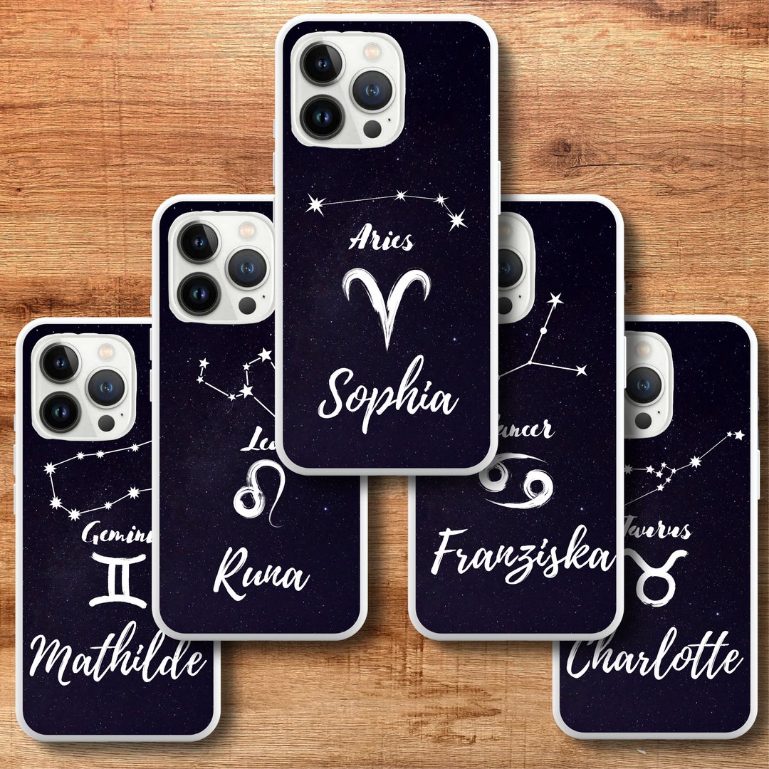 Personalized Zodiac Signs Art Phone Cover Suitable for iPhone 15 14 13 ...