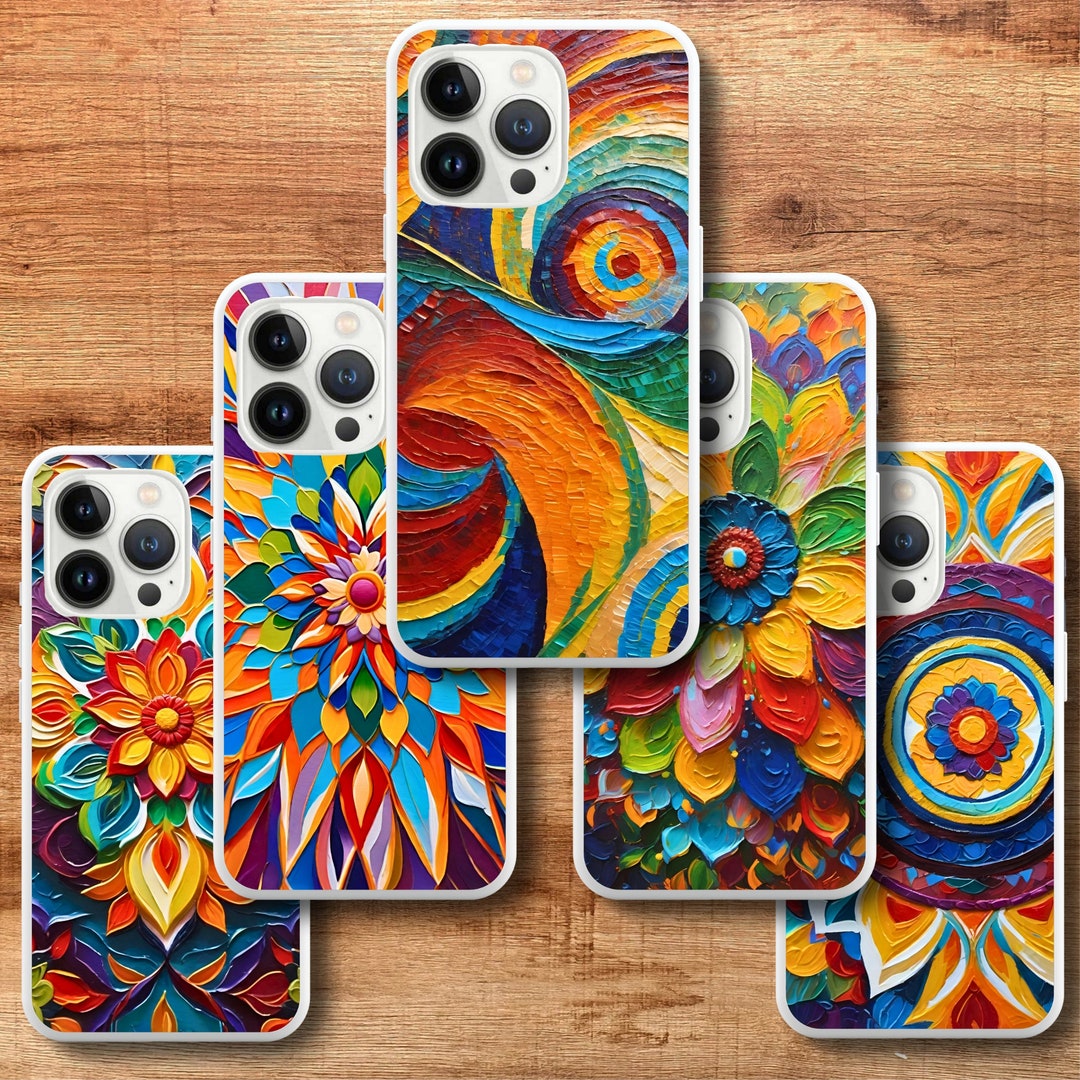 Mandalas Oil Painting Art Phone Cover Suitable for iPhone 15 14 13 12 ...