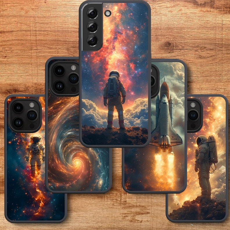 Spacecraft Astronaut Art Phonecase Cover Fit for iPhone 15 14 13 12 11 ...