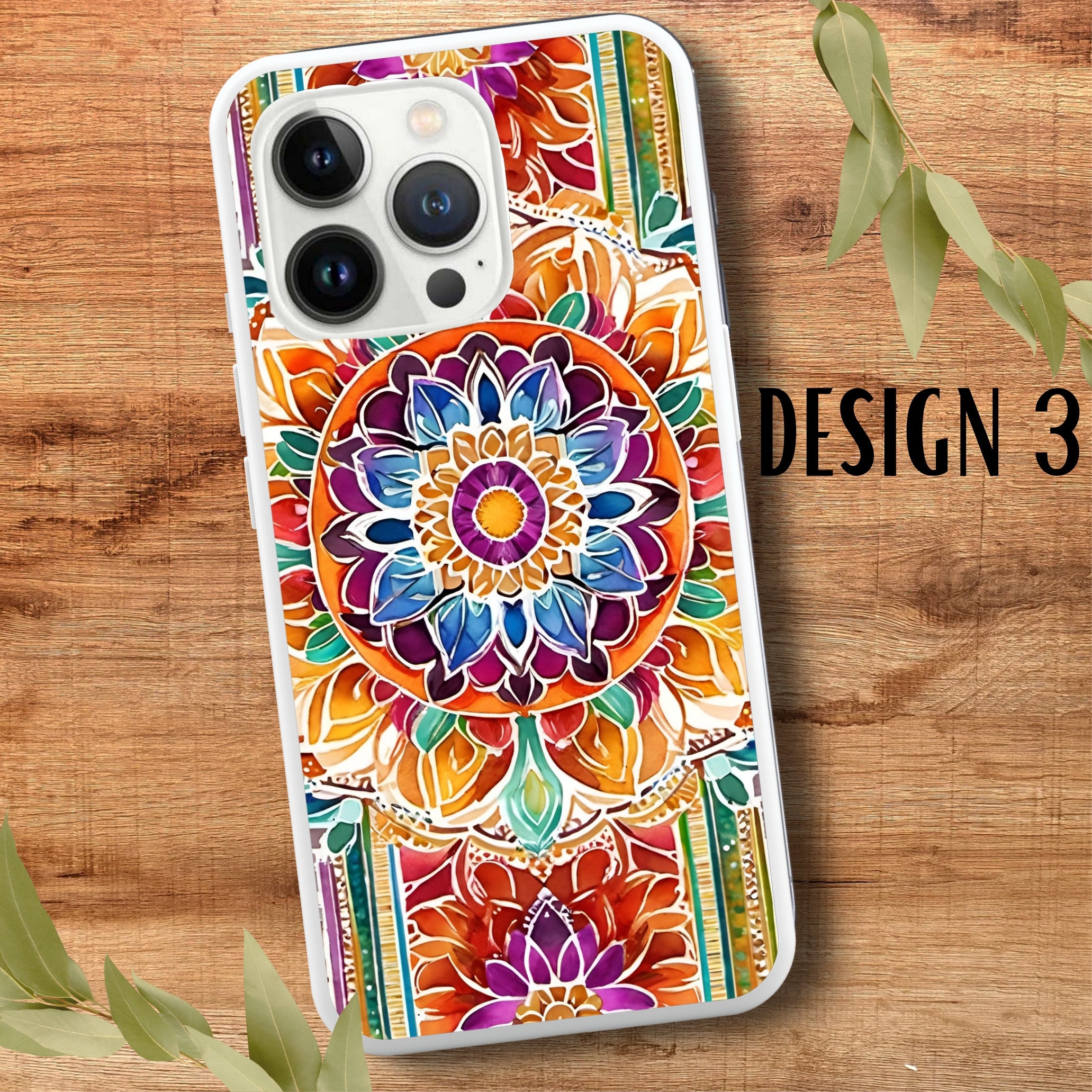 Mandalas Watercolor Painting Art Phone Cover Suitable for iPhone 15 14 ...
