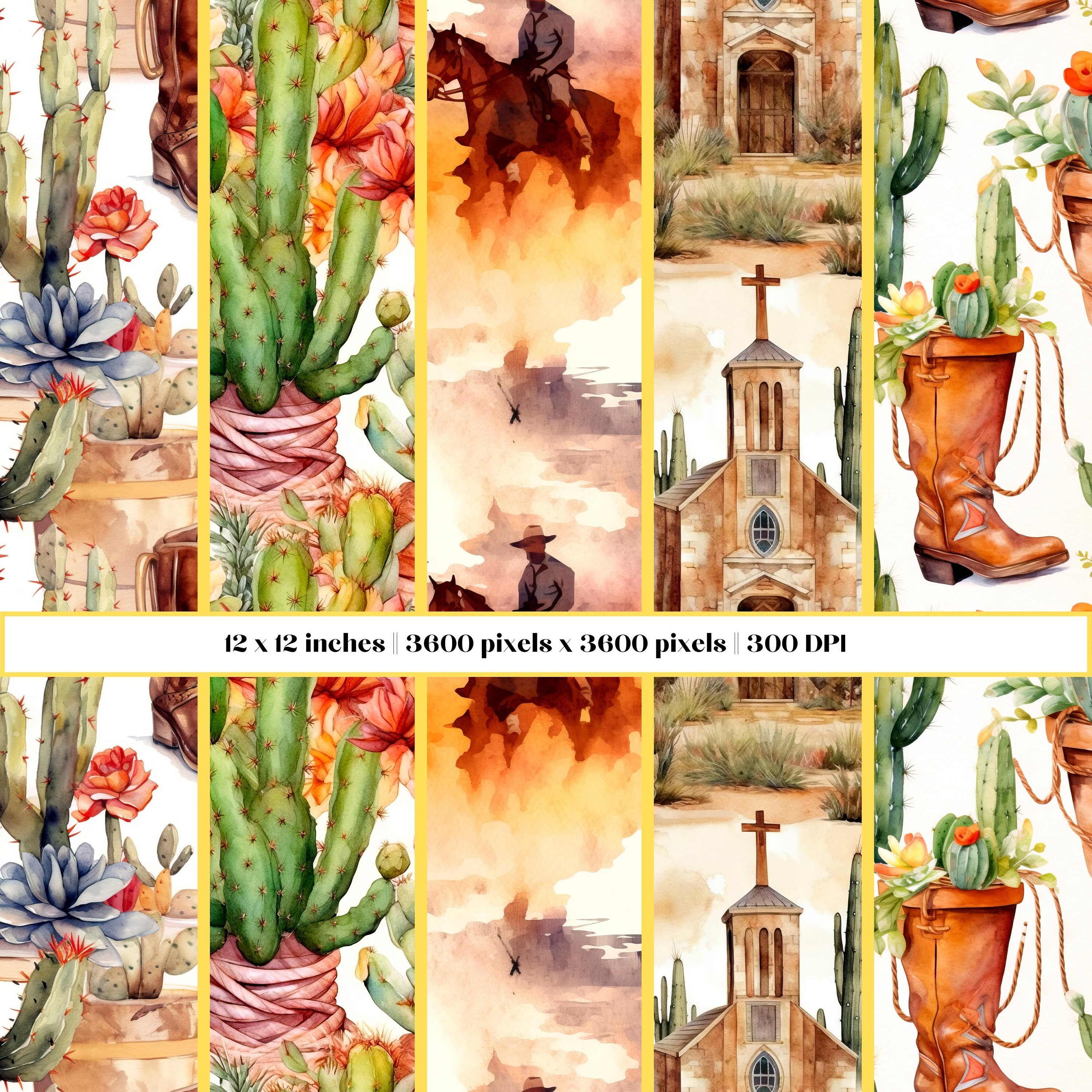 Western Digital Paper, Seamless Western Patterns, Cowboy Seamless ...