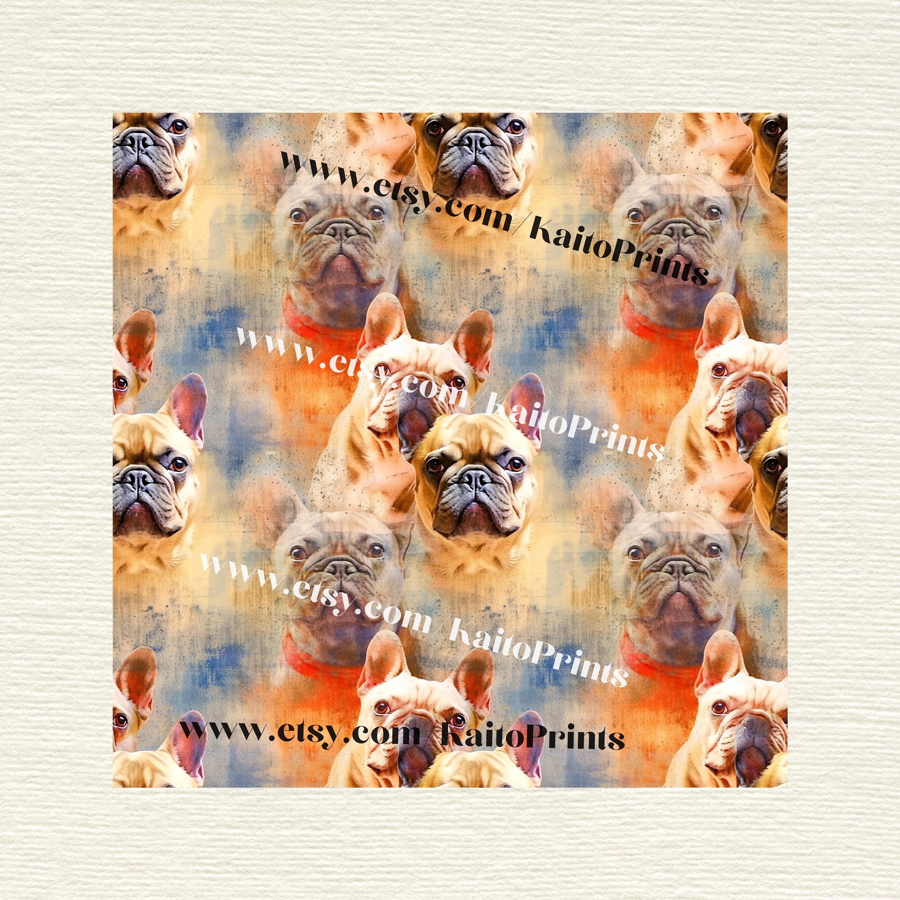 Vintage French Bulldogs Patterns, Chic French Bulldog Patterns, Cute ...