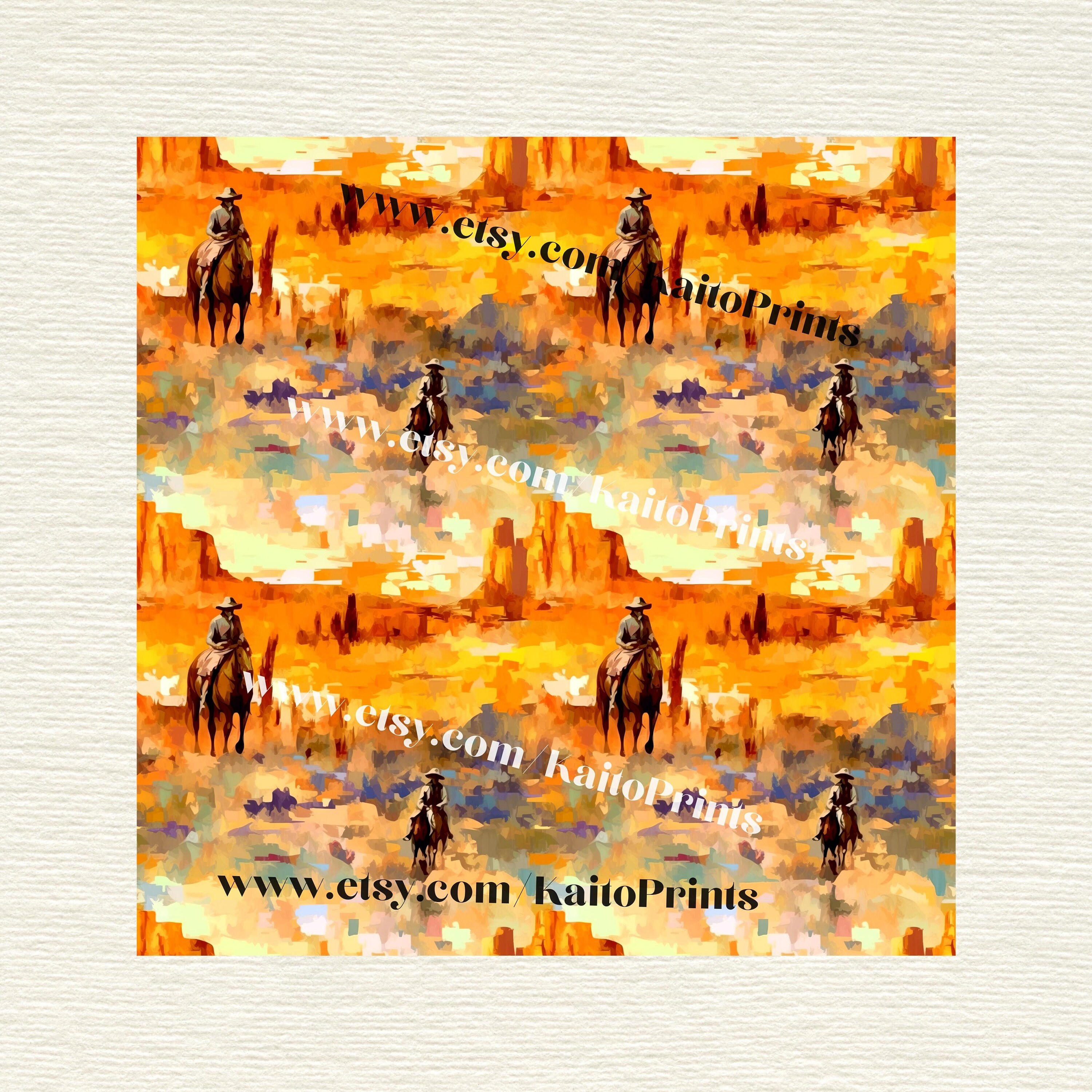 Painted Cowboys Patterns, Wild West Patterns, Abstract Cowboy Patterns ...