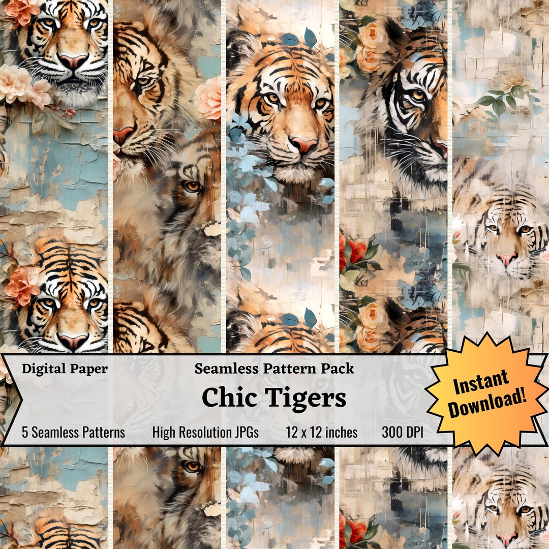 Chic Tiger Patterns, Vintage Tiger Patterns, Beautiful Tiger Patterns ...