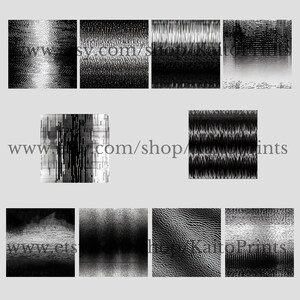 Digital Distortion Digital Paper, Seamless Grunge Patterns, Distortion ...