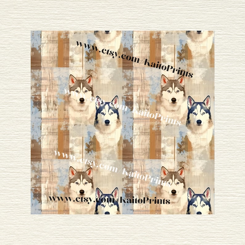 Vintage Huskies Patterns, Chic Huskies Patterns, Cute Husky Patterns ...