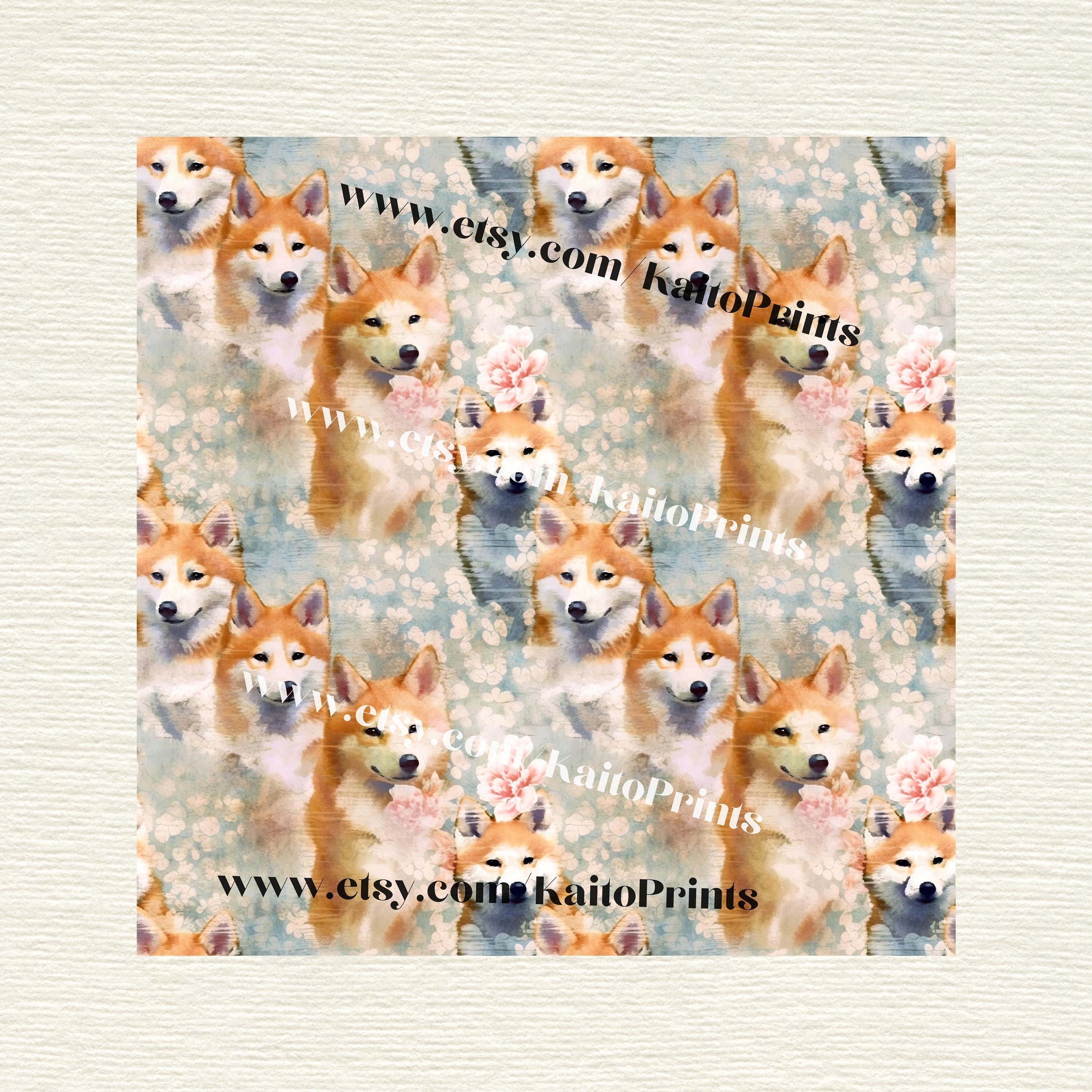 Vintage Shiba Inu Patterns, Chic Shiba Inu Patterns, Cute Shiba ...