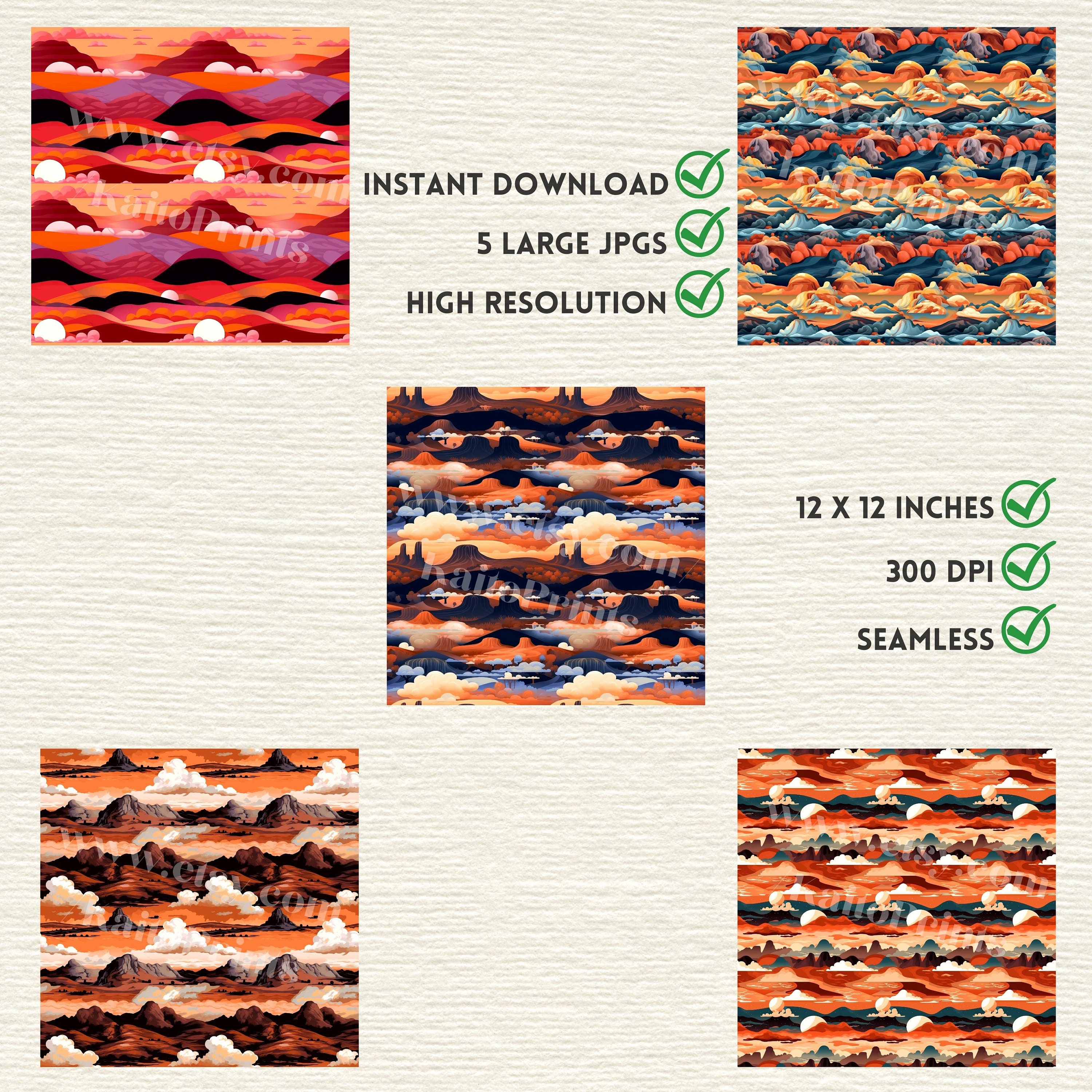 Dreamy Western Pattern, Boho Westerns Patterns, Dreamy Western Pattern ...