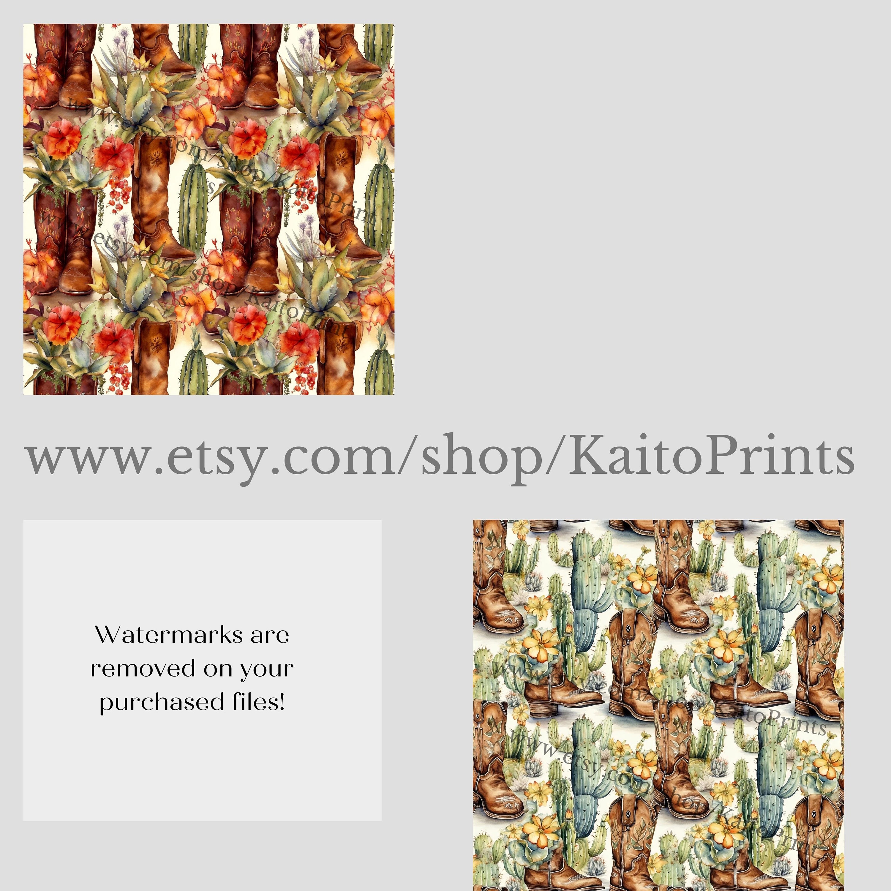 Western Digital Paper, Seamless Western Patterns, Cowboy Seamless ...