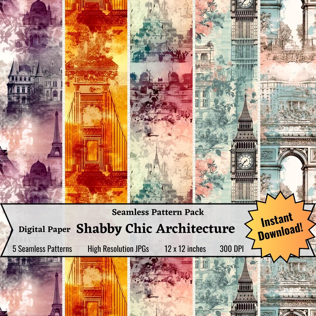 Vintage Chic Victorian Patterns, Seamless Victorian Chic Patterns ...