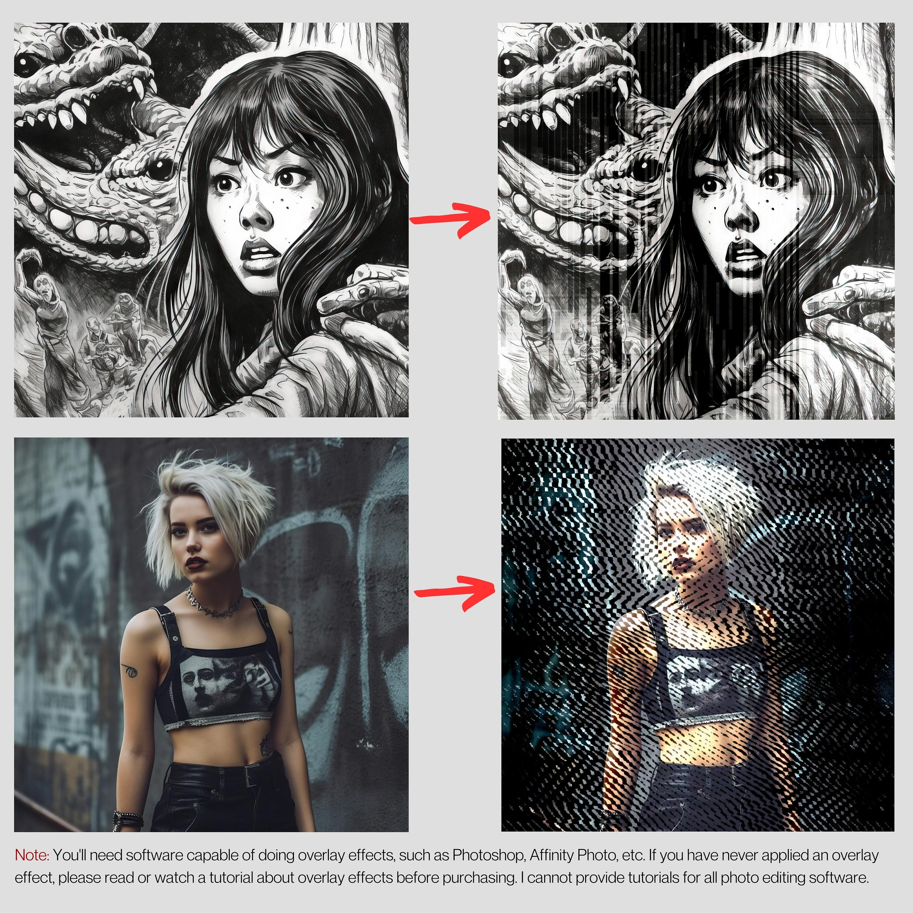 Digital Distortion Digital Paper, Seamless Grunge Patterns, Distortion ...