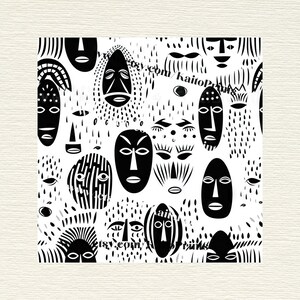 African Masks Pattern, Abstract African Patterns, African Tribal ...