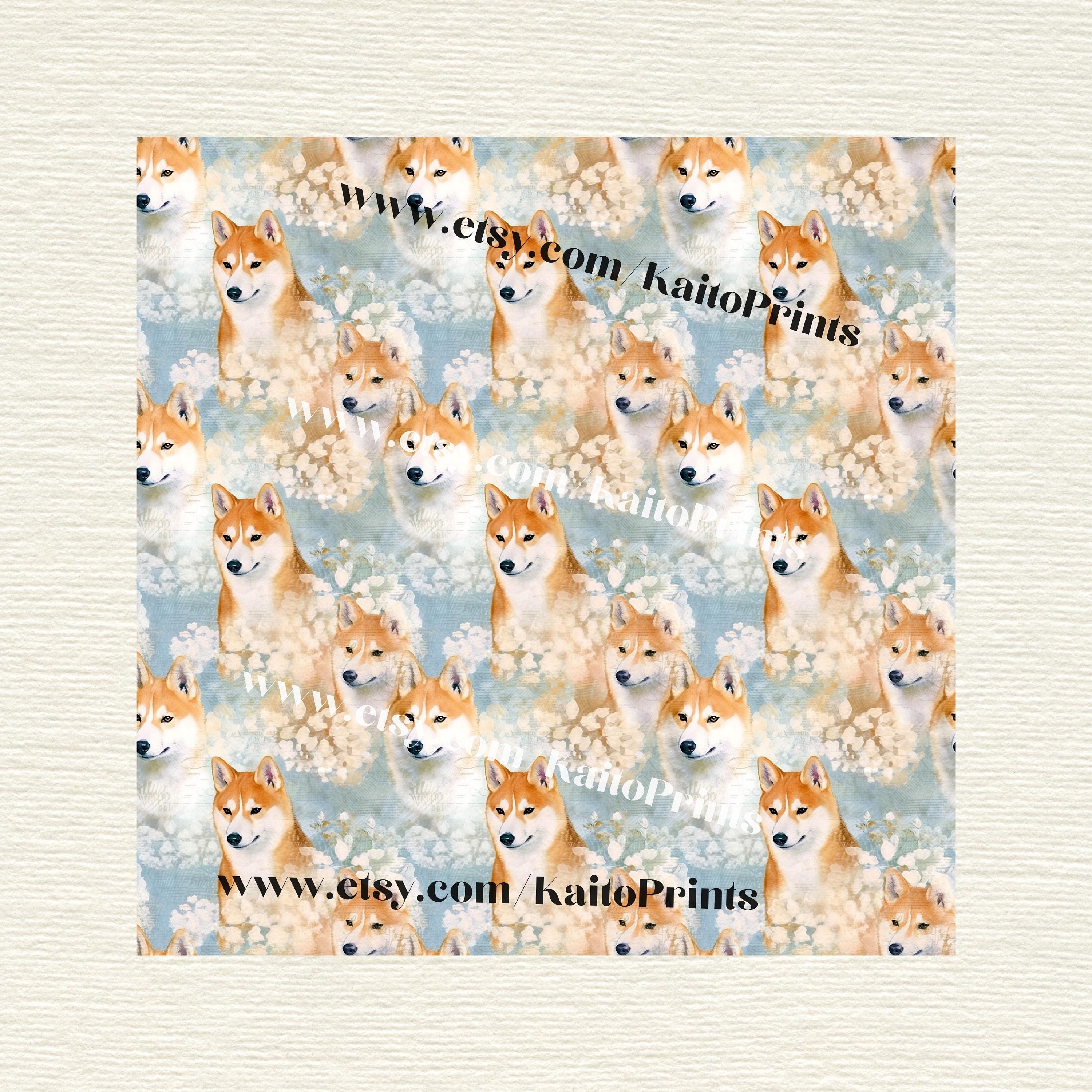 Vintage Shiba Inu Patterns, Chic Shiba Inu Patterns, Cute Shiba ...
