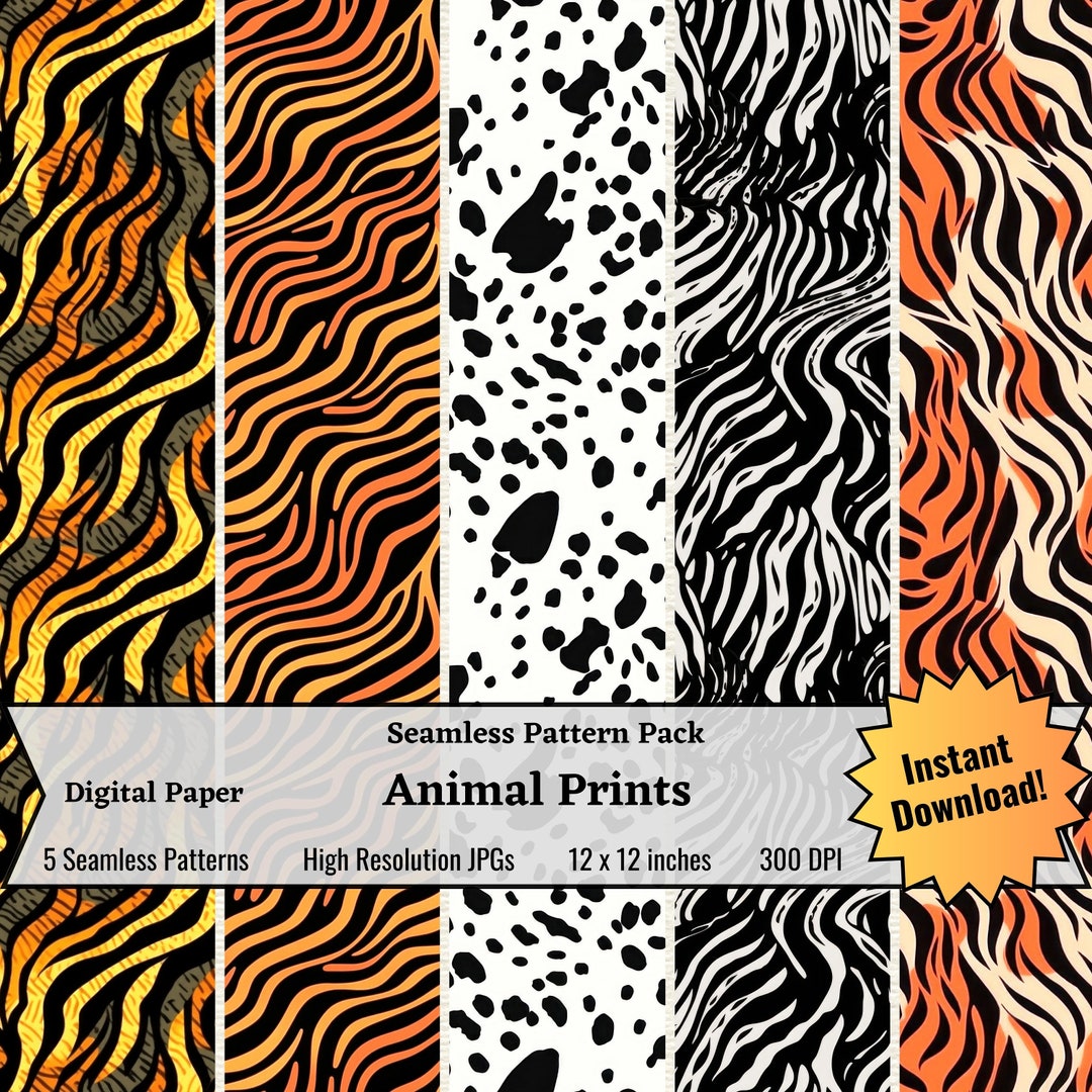Cute Animal Prints Pattern, Simple Animal Prints Patterns, Zebra Print ...