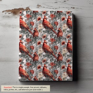 Vintage Chic Cardinal Patterns, Seamless Chic Patterns, Vintage Bird ...