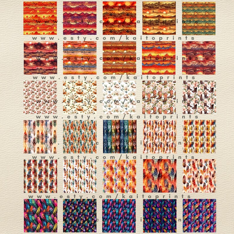 Western Digital Paper, Seamless Western Pattern, Cowboy Seamless ...