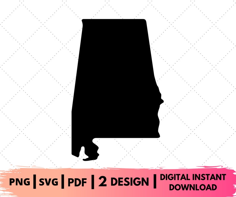 Alabama Svg | Alabama Png | Alabama Vector | Alabama State Outline ...
