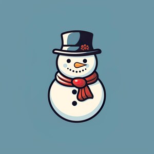Christmas Snowman 6 Snowmen- SVG PNG JGP Instant Digital Download ...