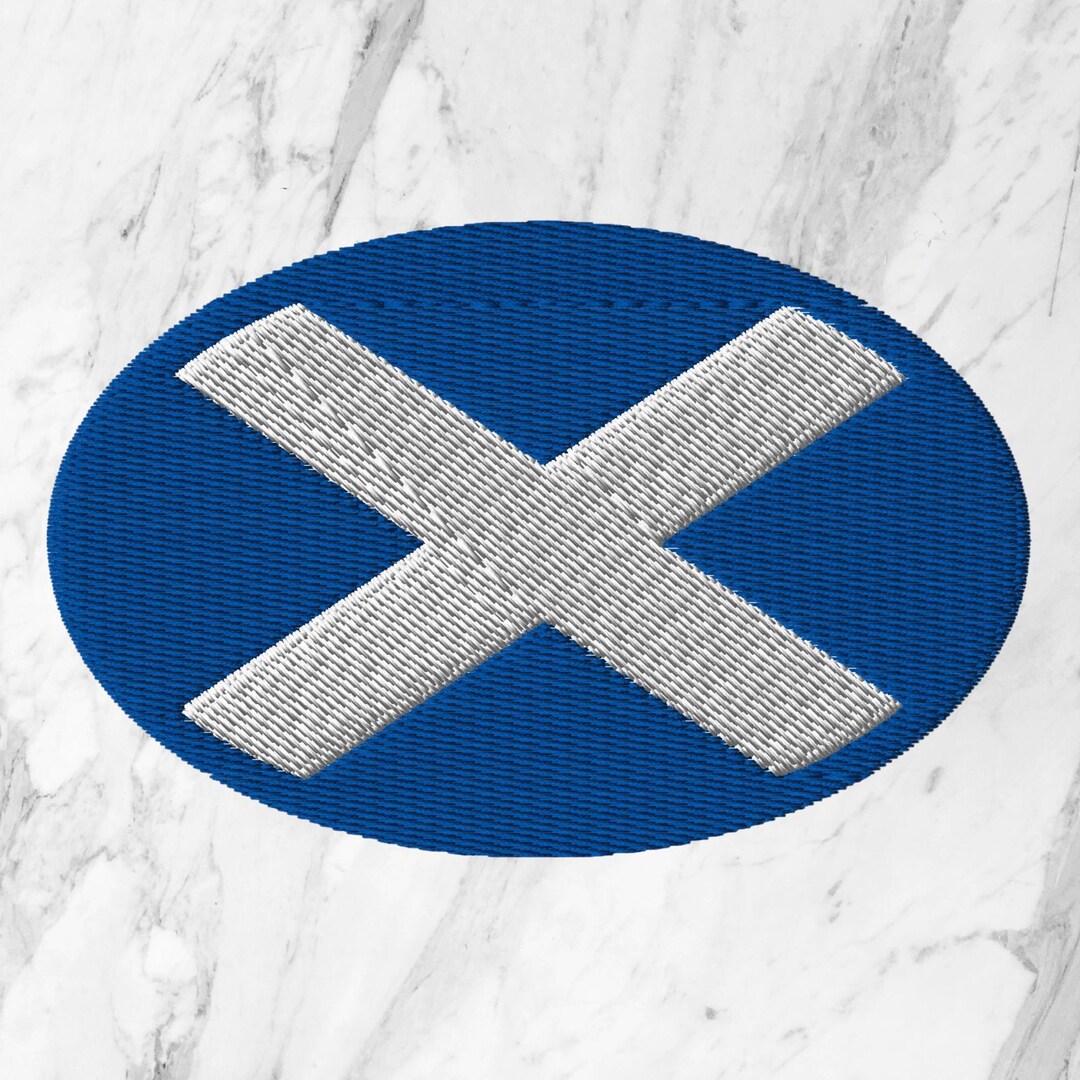 Scottish Oval Embroidered Patch, Scottish Embroidery, Scottish ...