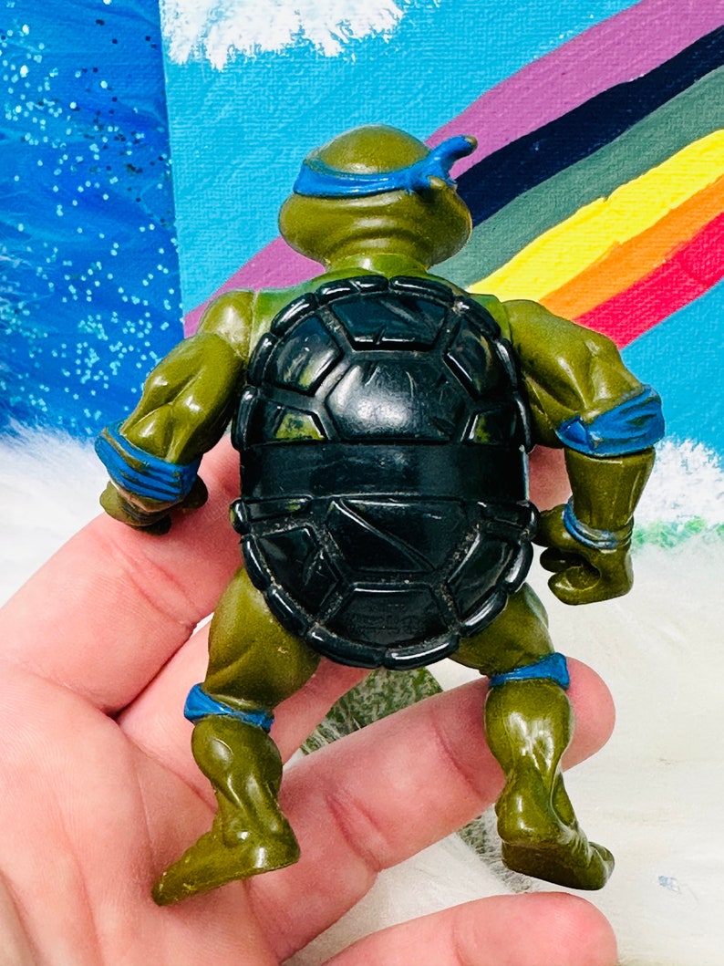 Vintage 1988 Teenage Mutant Ninja Turtles TMNT Leonardo Soft Head ...