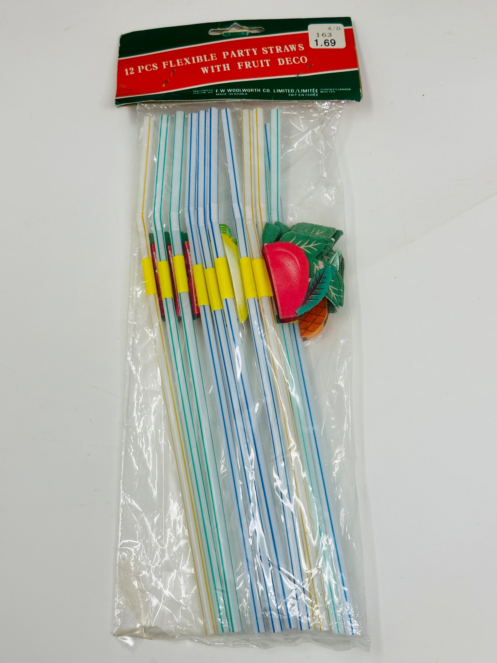 Vintage Honeycomb Fruit Straws in Original Packages Tropical/hawaiian ...