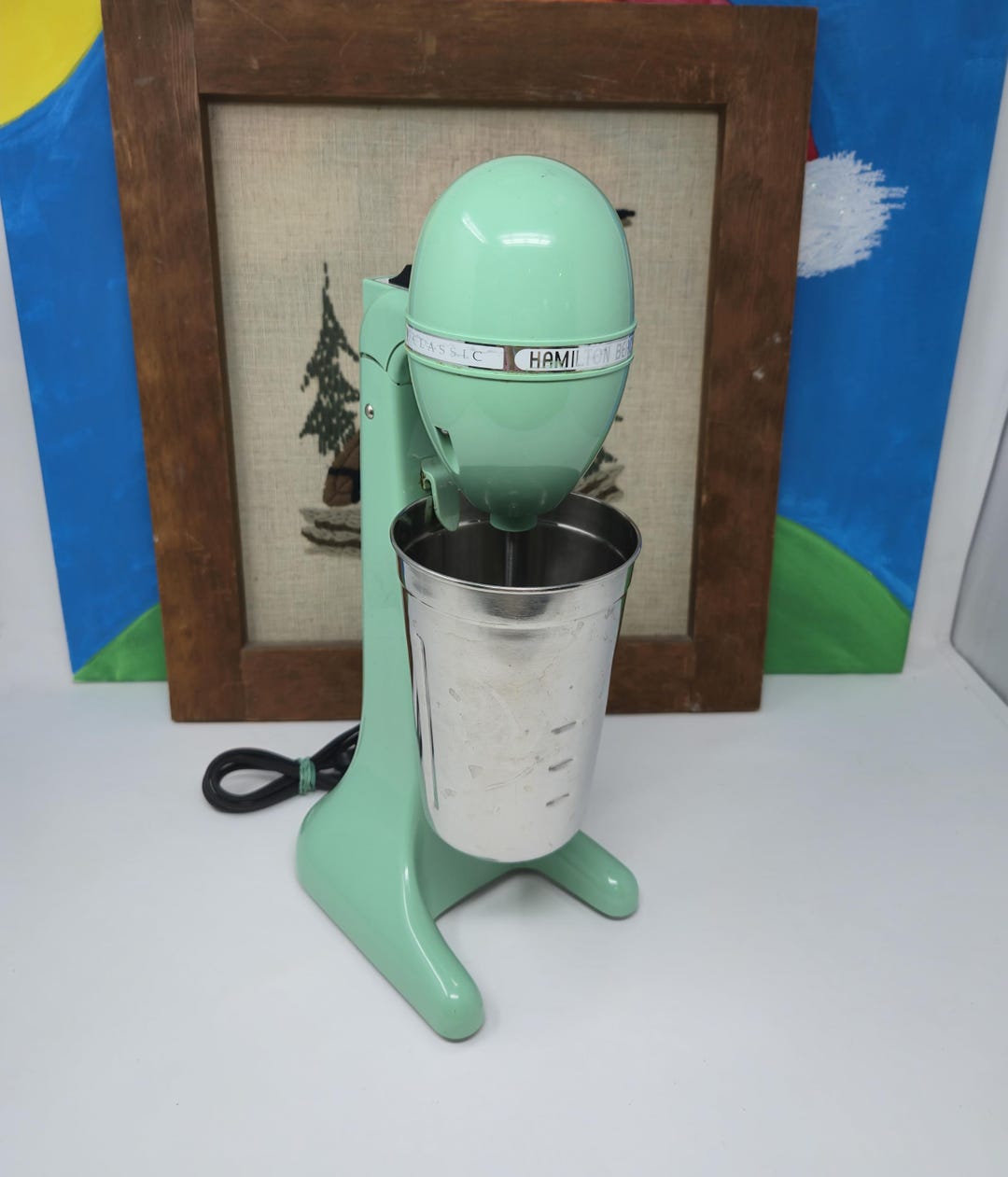 Vintage Retro Green Hamilton Beach Drink Master Milkshake Maker With ...