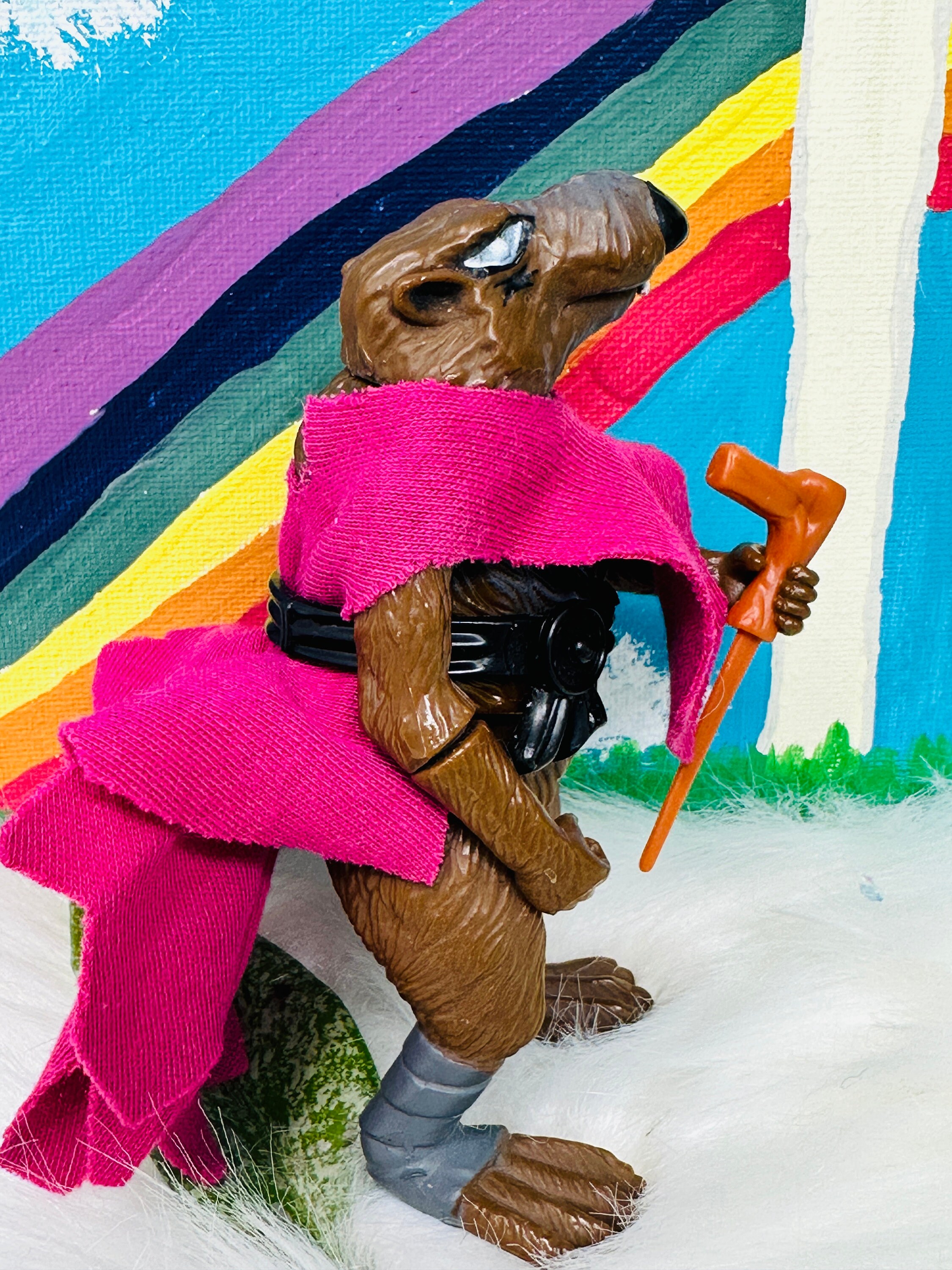 1989 Playmates Splinter TMNT Teenage Mutant Ninja Turtles Action Figure ...