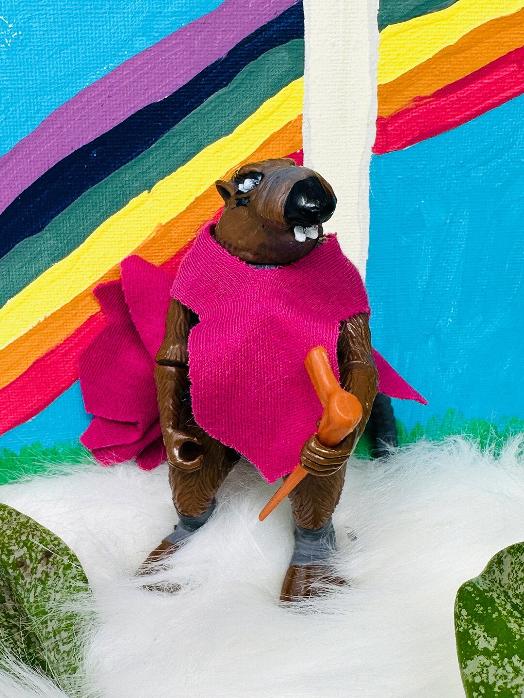 1989 Playmates Splinter TMNT Teenage Mutant Ninja Turtles Action Figure ...