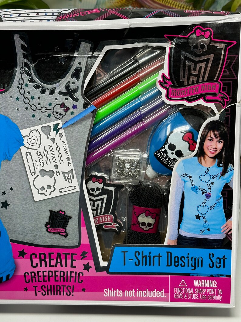 Monster High T-shirt Design Set Complete in Box. - Etsy