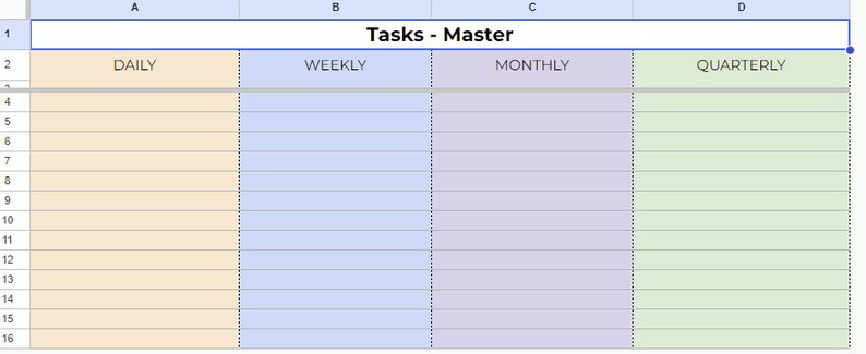Task Tracker for Daily, Weekly, Monthly & Quarterly Goals - Etsy