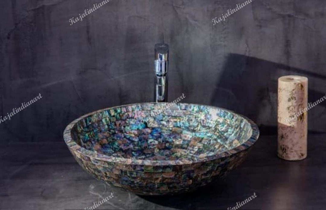 Se Shells Shining Abalone Sink / Wash Basin Made in Se Shells / Mother ...